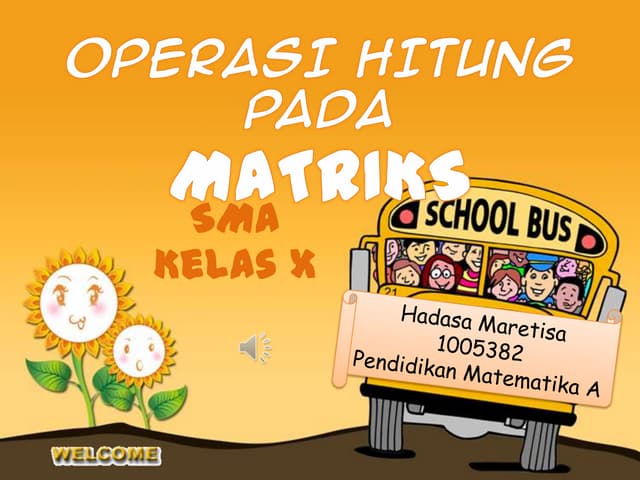 Perkalian Matriks | PPTX