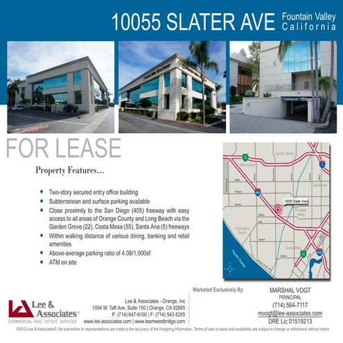 FOR LEASE - FVSD Plaza - 10055 Slater Ave - Fountain Valley | PPT