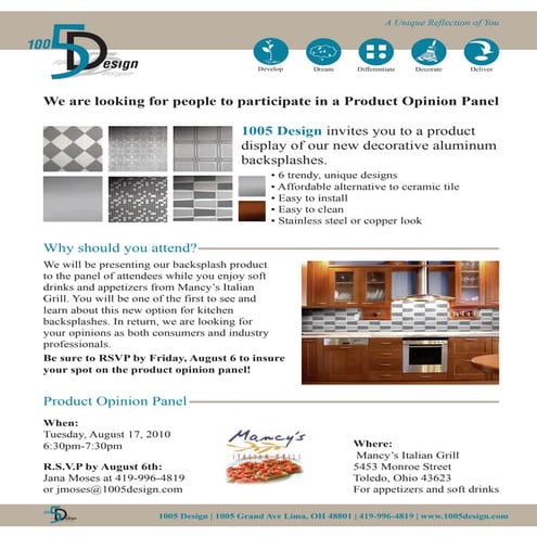 1005 Design Product Opinion Invite | PDF