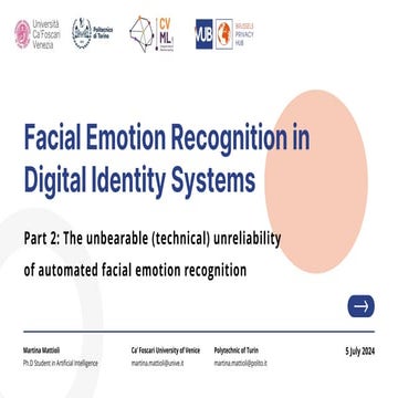 Facial Emotion Recognition in Digital Identity Systems | PPT
