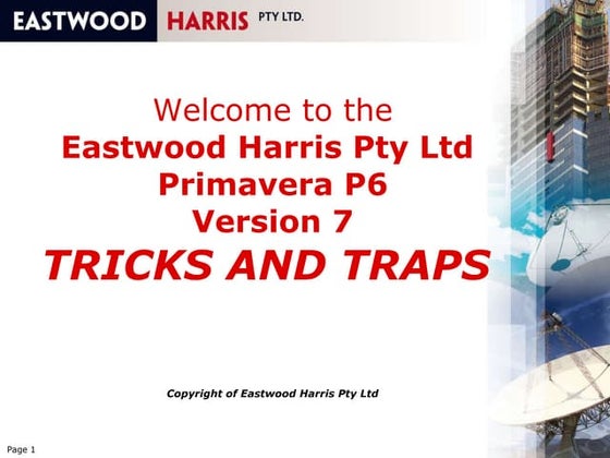 Primavera P6 Notes for Beginners | PDF