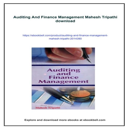 Auditing And Finance Management Mahesh Tripathi | PDF