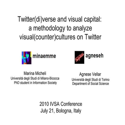 Twitterverse and visual capital | PPT