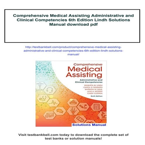 Comprehensive Medical Assisting Administrative and Clinical ...