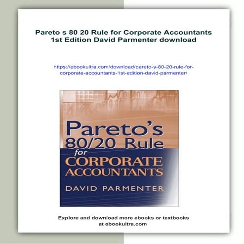 Pareto s 80 20 Rule for Corporate Accountants 1st Edition David ...