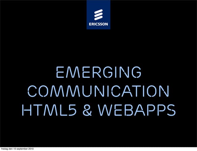 Html5 Impact On Application Programming Ppt 5961