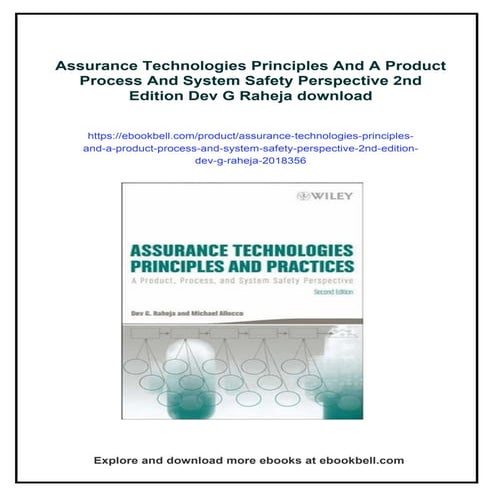 Assurance Technologies Principles And A Product Process And System ...