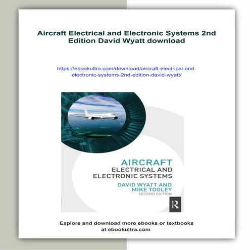 Aircraft Electrical and Electronic Systems 2nd Edition David Wyatt | PDF