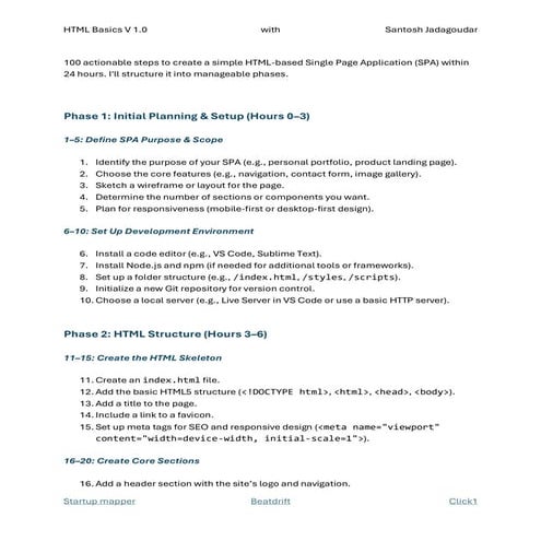 100 actionable steps to create a simple HTML-based Single Page App.pdf