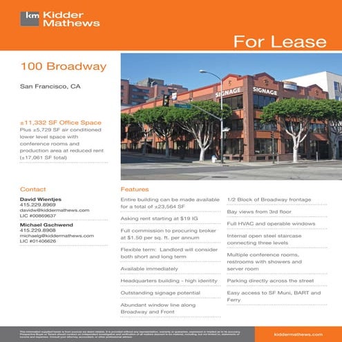 100 broadway flyer | PDF