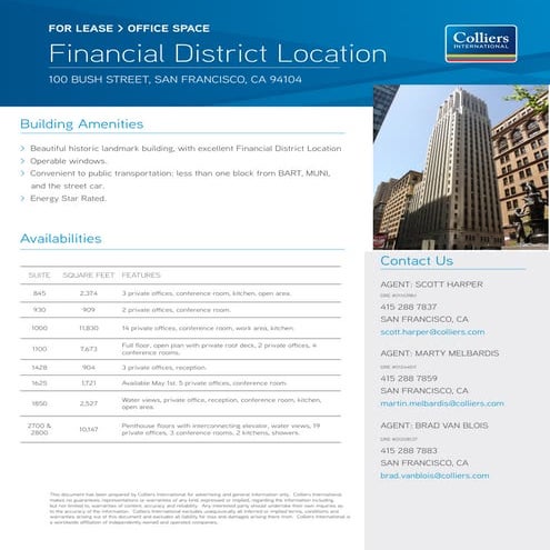 100 bush flyer | PDF