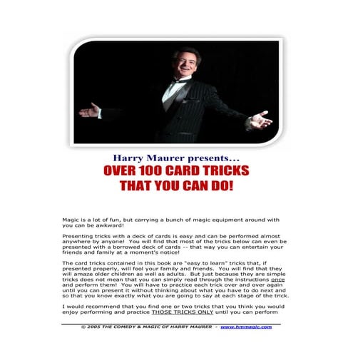 100 card tricks | PDF