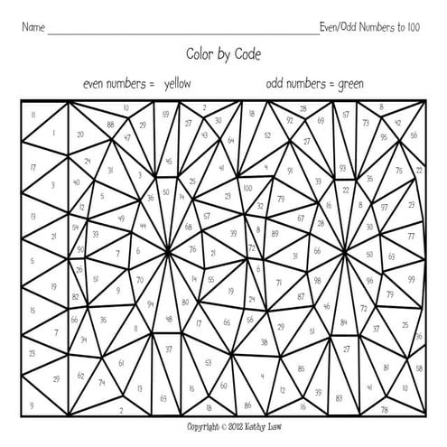 100 color by code | PPT