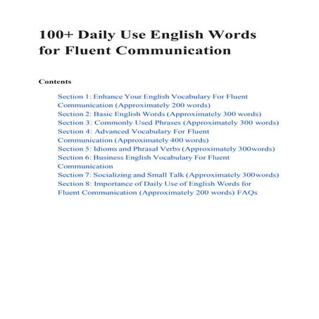 100+ Daily Use English Words for Fluent Communication.pdf