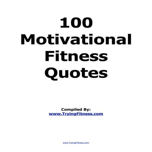100 fitness quotes | PDF