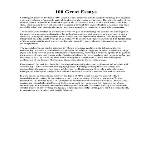 100 Great Essays.pdf