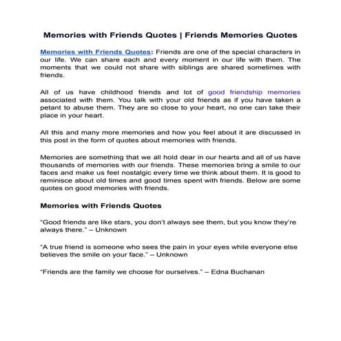 100 Memories with Friends Quotes _ Friends Memories Quotes.pdf