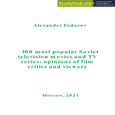 100 Most Popular Soviet Television Movies And TV Series Opinions Of ...