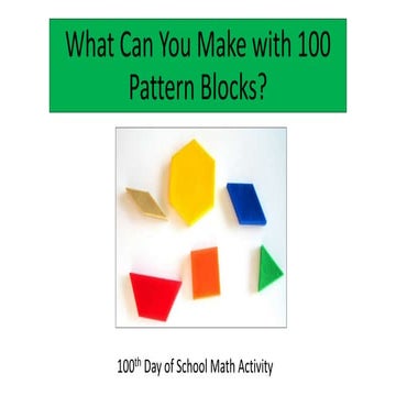 100 Pattern Blocks | PPTX