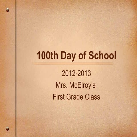 100th day of school | PPT