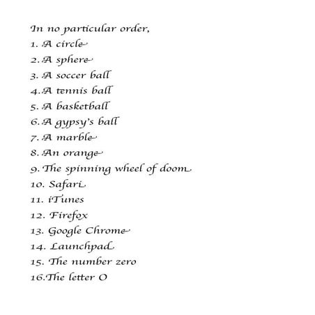 100 things that are round | PDF