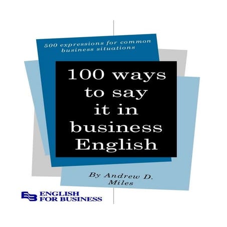 100 ways to say it | PDF