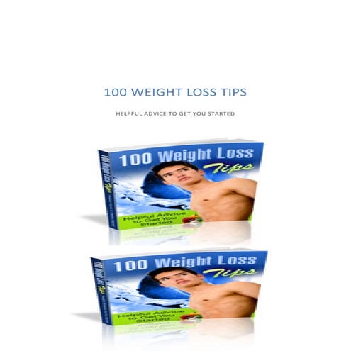 Weight Loss Tips for the Summer | PDF