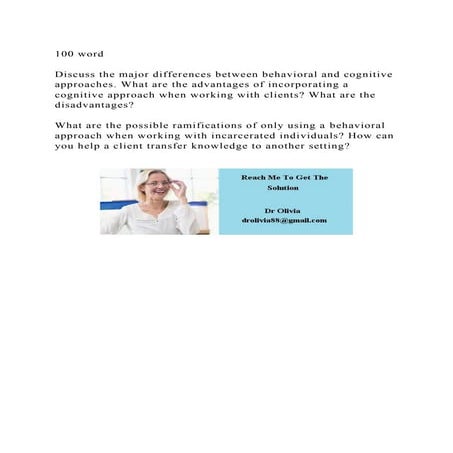 100 wordDiscuss the major differences between behavioral and cog.docx