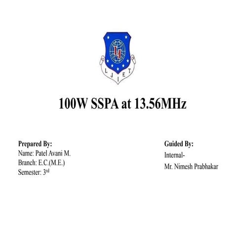 100 w sspa | PPTX