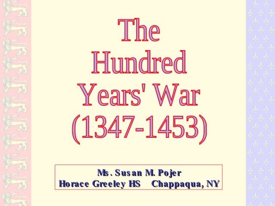 Hundred years war | PPT