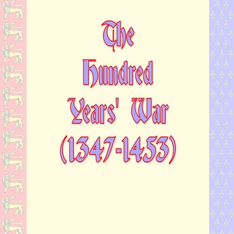The Hundred Years War | PPTX