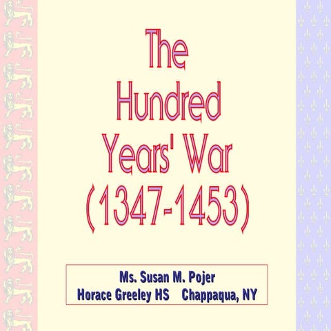 The Hundred Years War | PPTX