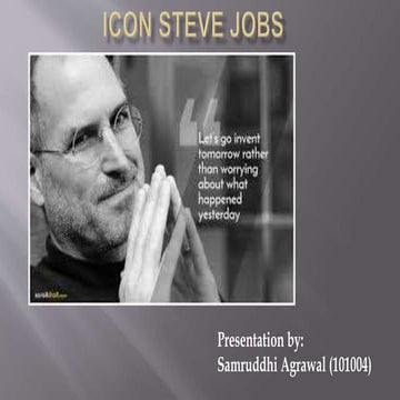 iCon Steve Jobs | PPTX