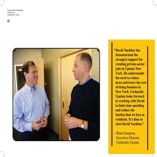 Unshackle Upstate endorses David Nachbar | PDF | Business | Business ...