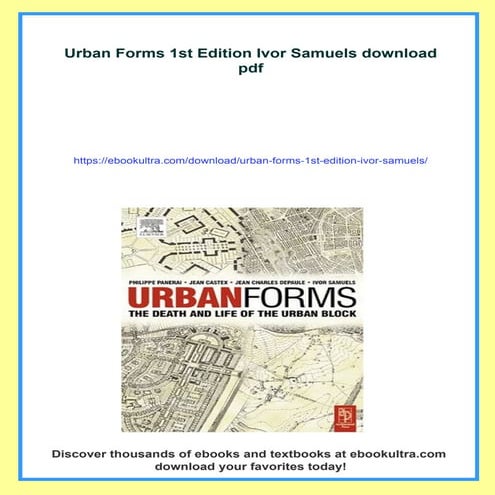 Download full ebook of Urban Forms 1st Edition Ivor Samuels instant ...