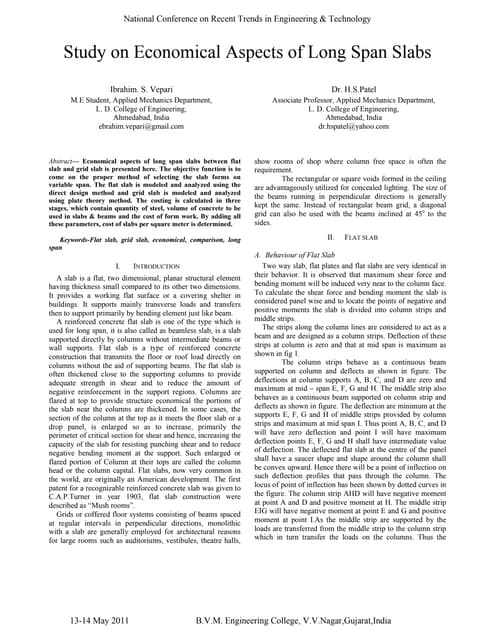 Designing and drawing of flat slab with the help of i.s code | PDF ...