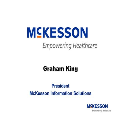 McKesson - Business Process Redesign | PPTX