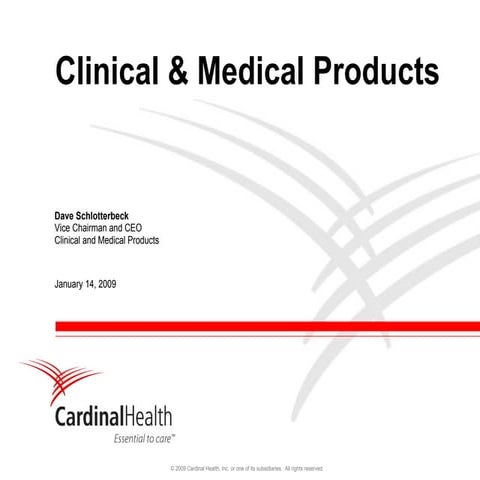 Clinical & Medical Products presentation | PDF
