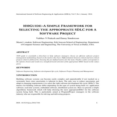 1010 guide–a simple framework for | PDF