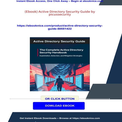 (Ebook) Active Directory Security Guide by picussecurity | PDF
