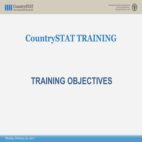 TRAINING OBJECTIVES | PPT