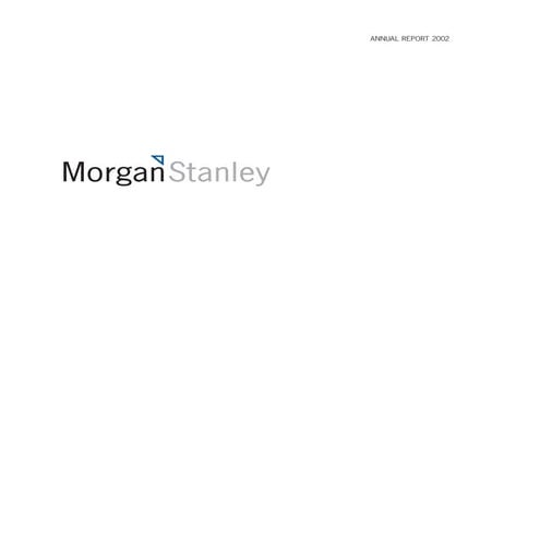 morgan stanley Annual Reports 2002 | PDF | Stocks and Bonds | Personal ...