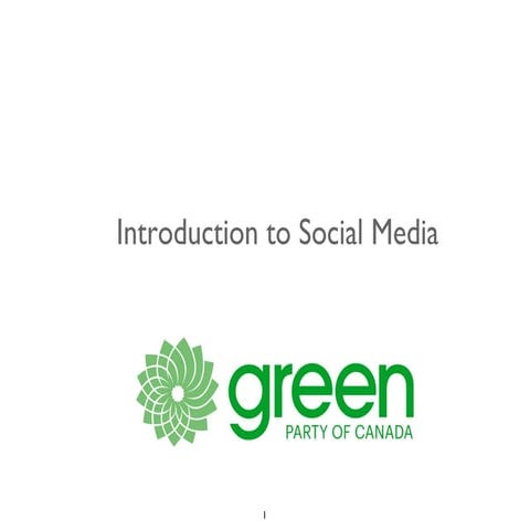 Social Media for Political Communication | PPTX
