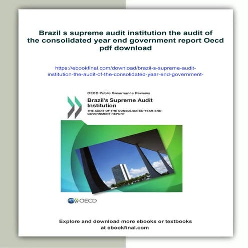 Brazil s supreme audit institution the audit of the consolidated year end government report Oecd ...