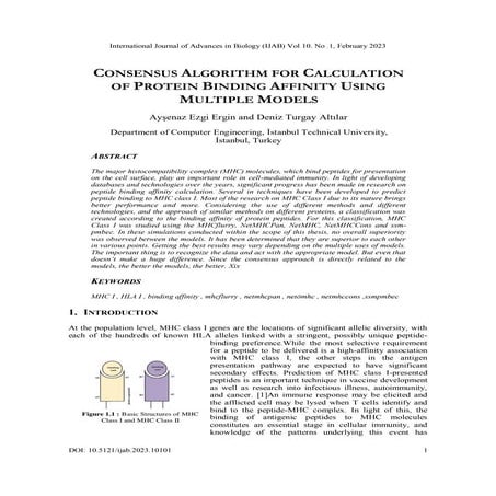 CONSENSUS ALGORITHM FOR CALCULATION OF PROTEIN BINDING AFFINITY USING ...