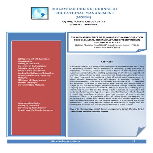 10129 Educational Management and School Based | PDF