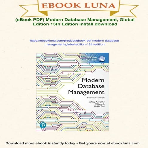 Database Systems: Design, Implementation, and Management 13th Edition Carlos Coronel | PDF
