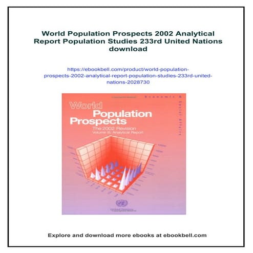 World Population Prospects 2002 Analytical Report Population Studies ...