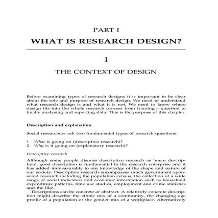De Vaus ch 1 | PDF
