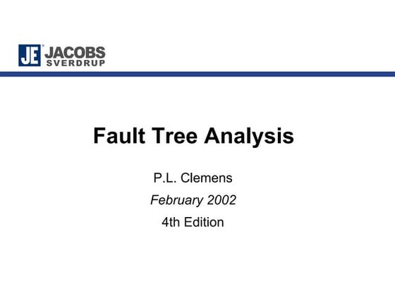 FAULT TREE ANALYSIS (FTA) SEMINAR PRESENTATION | PPTX | Computing | Technology & Computing
